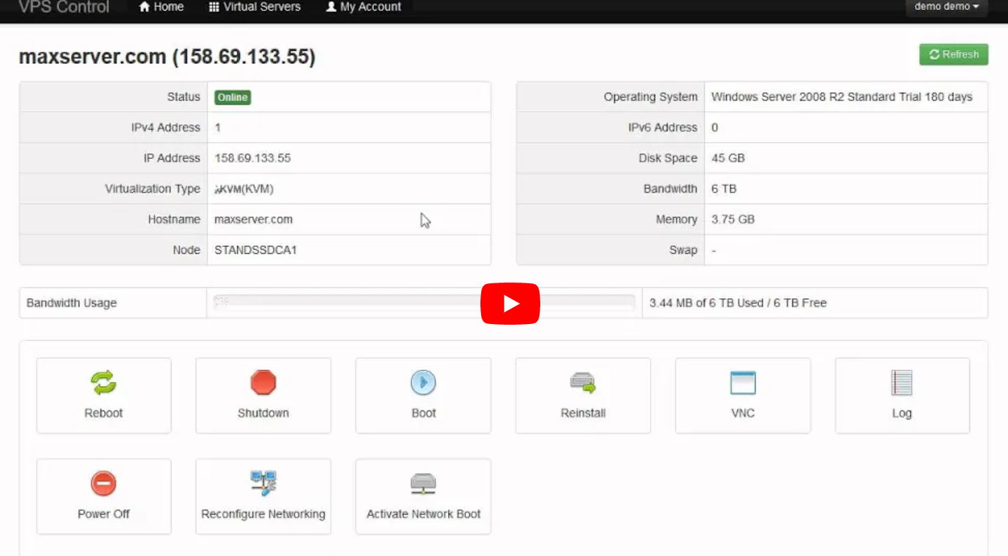 Hướng dẫn quản lý VPS bằng SolusVM - MaxServer.com - Chia sẻ kiến thức cơ bản về Hosting, Tên ...